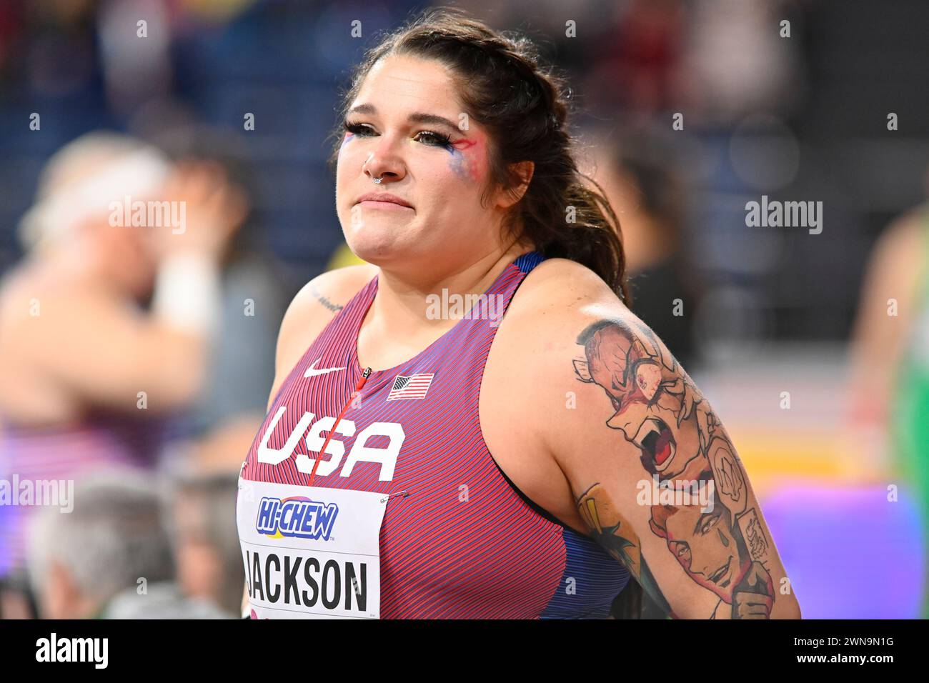 Glasgow Scotland :1–3-2024: Chase JACKSON of USA Womens Shot Put at the ...