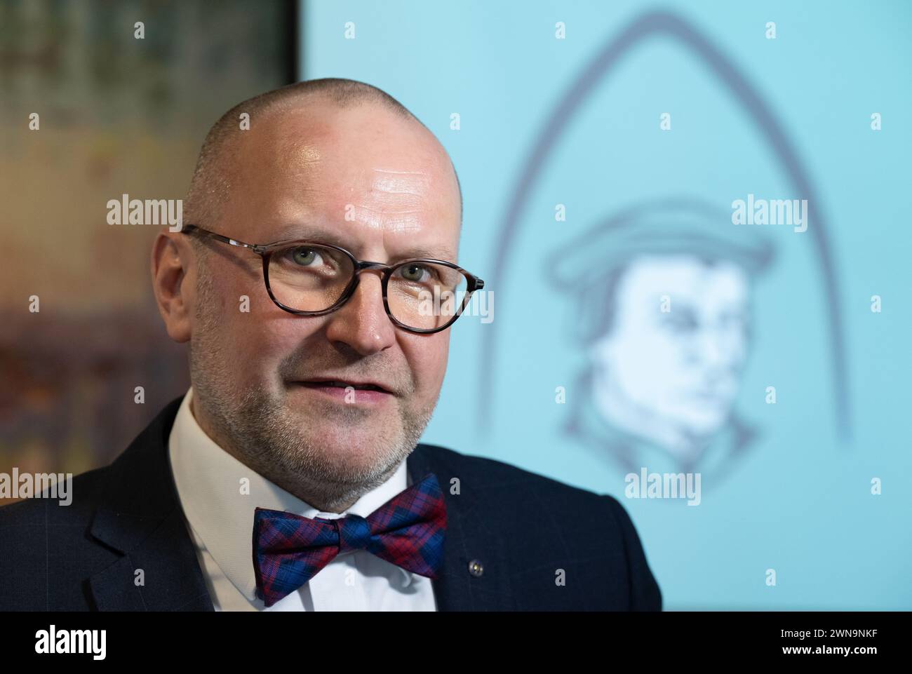 01 March 2024, Saxony-Anhalt, Lutherstadt Eisleben: Thomas Müller ...