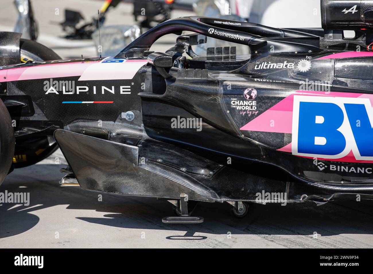 Alpine F1 Team A524, mechanical detail sidepod aerodynamism ...
