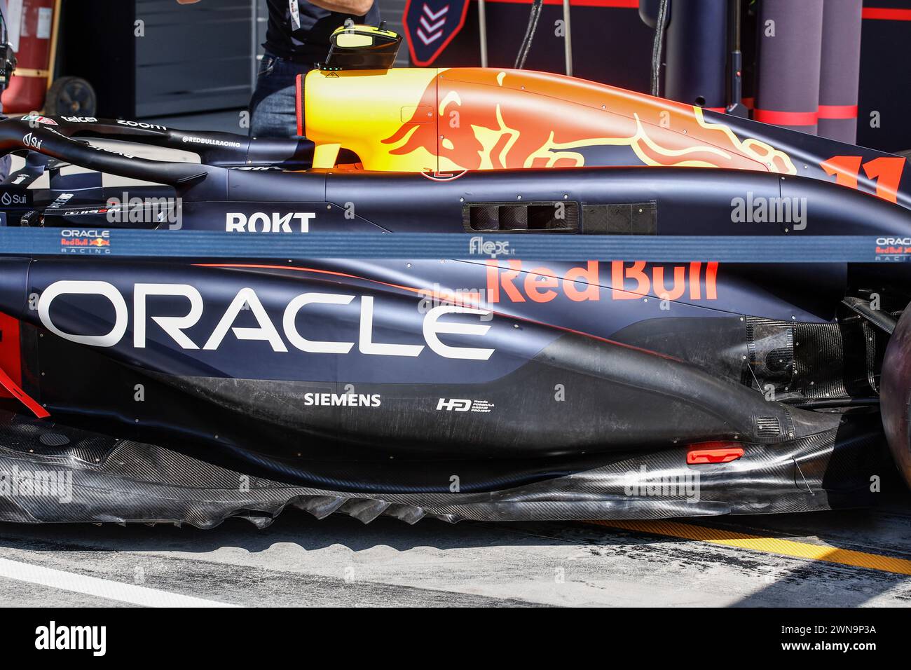 Red Bull Racing RB20, mechanical detail sidepod aerodynamism ...