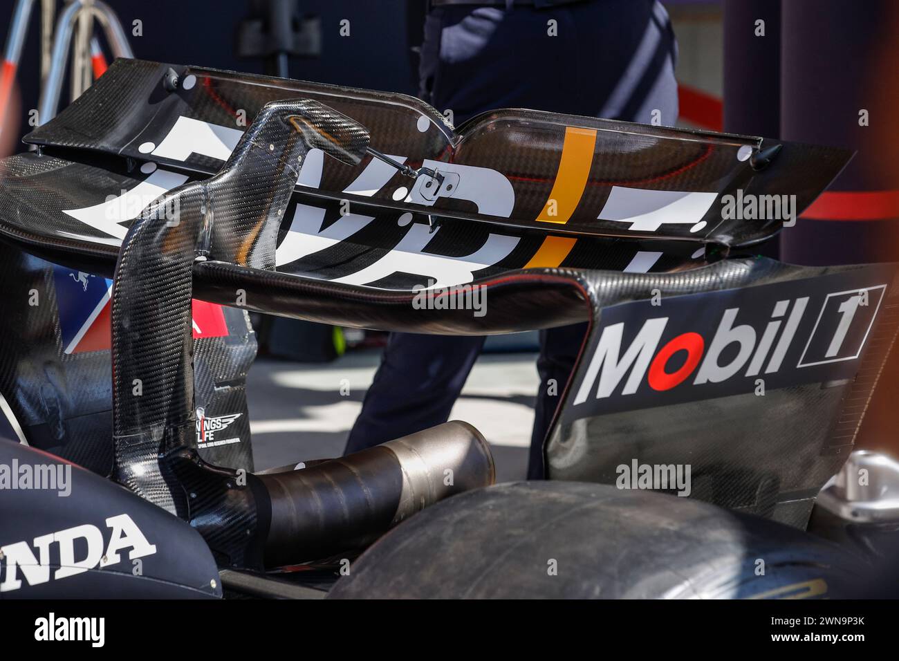 Red Bull Racing RB20, mechanical detail rear wing aerodynamism ...