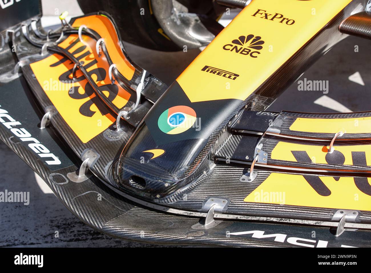 McLaren F1 Team MCL38, mechanical detail aerodynamism, aerodynamic ...