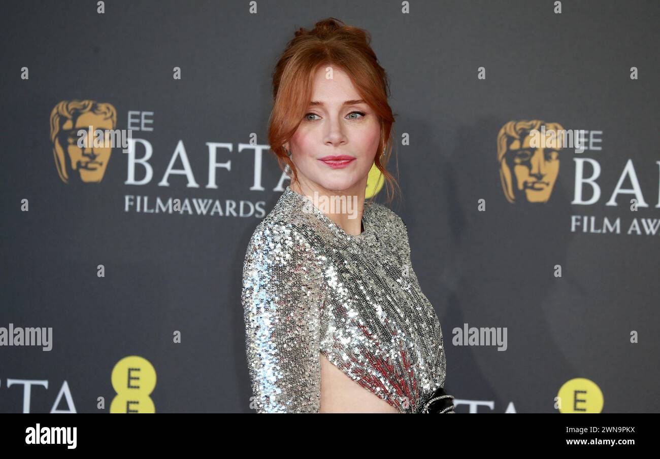 Bryce Dallas Howard attends the 2024 EE BAFTA Film Awards at The Royal ...