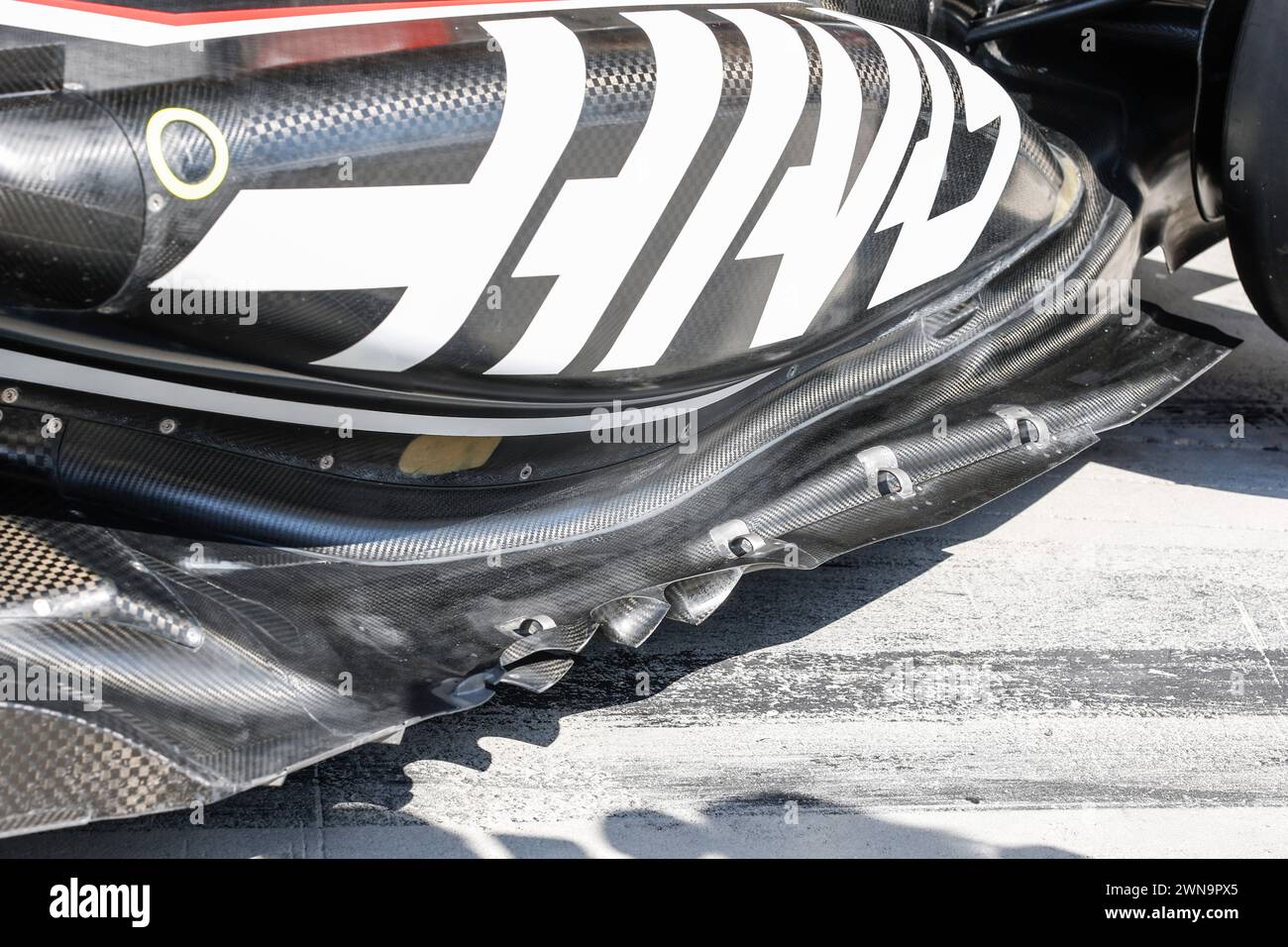 Haas F1 Team VF-24 Ferrari, Mechanical detail aerodynamism, aerodynamic ...