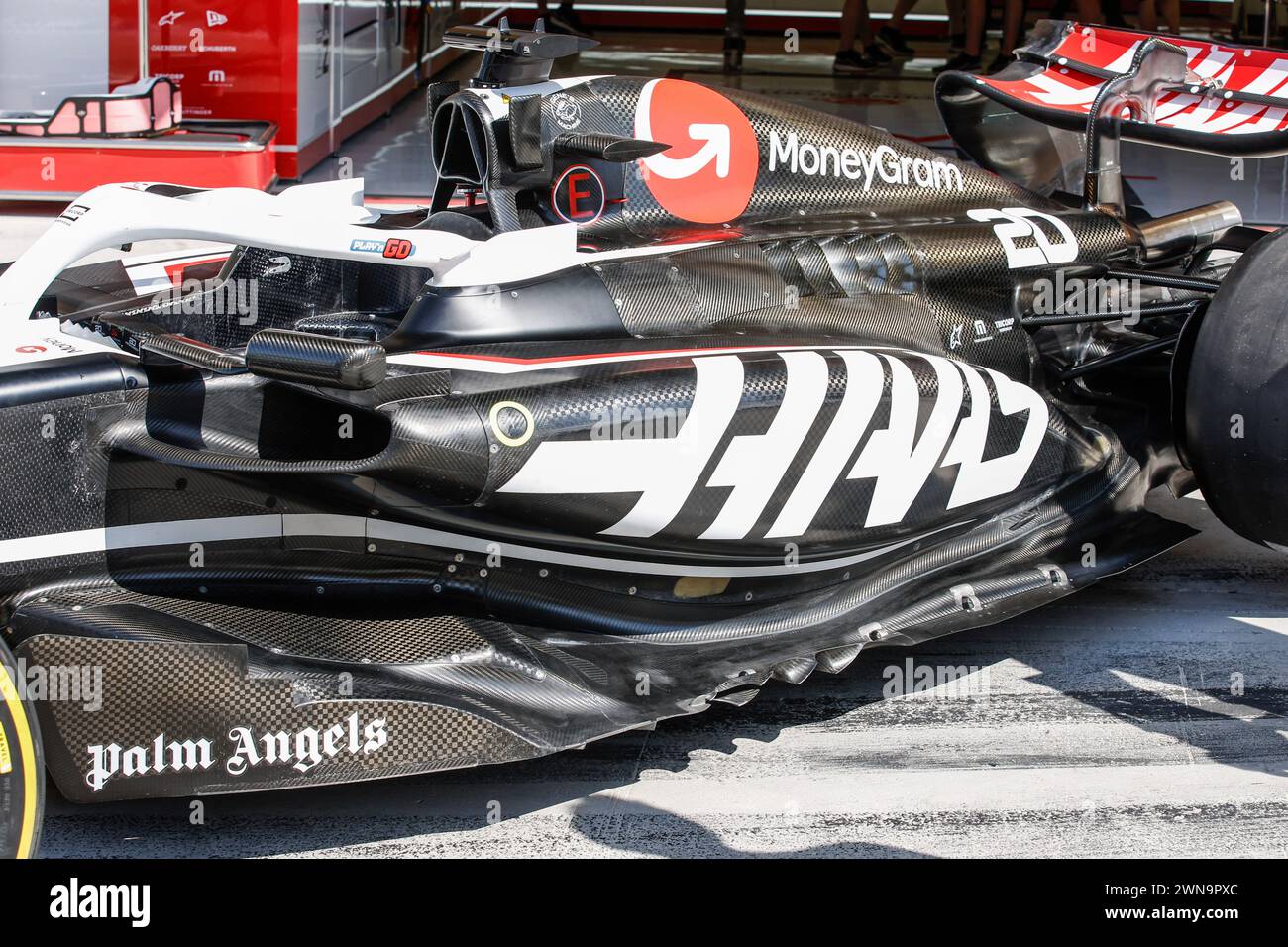 Haas F1 Team VF-24 Ferrari, Mechanical detail aerodynamism, aerodynamic ...