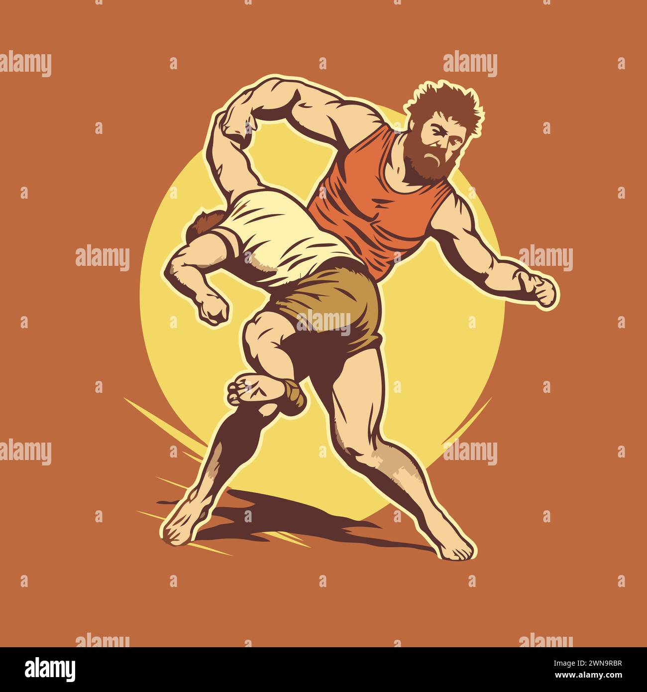 Man retro running not woman Stock Vector Images - Alamy