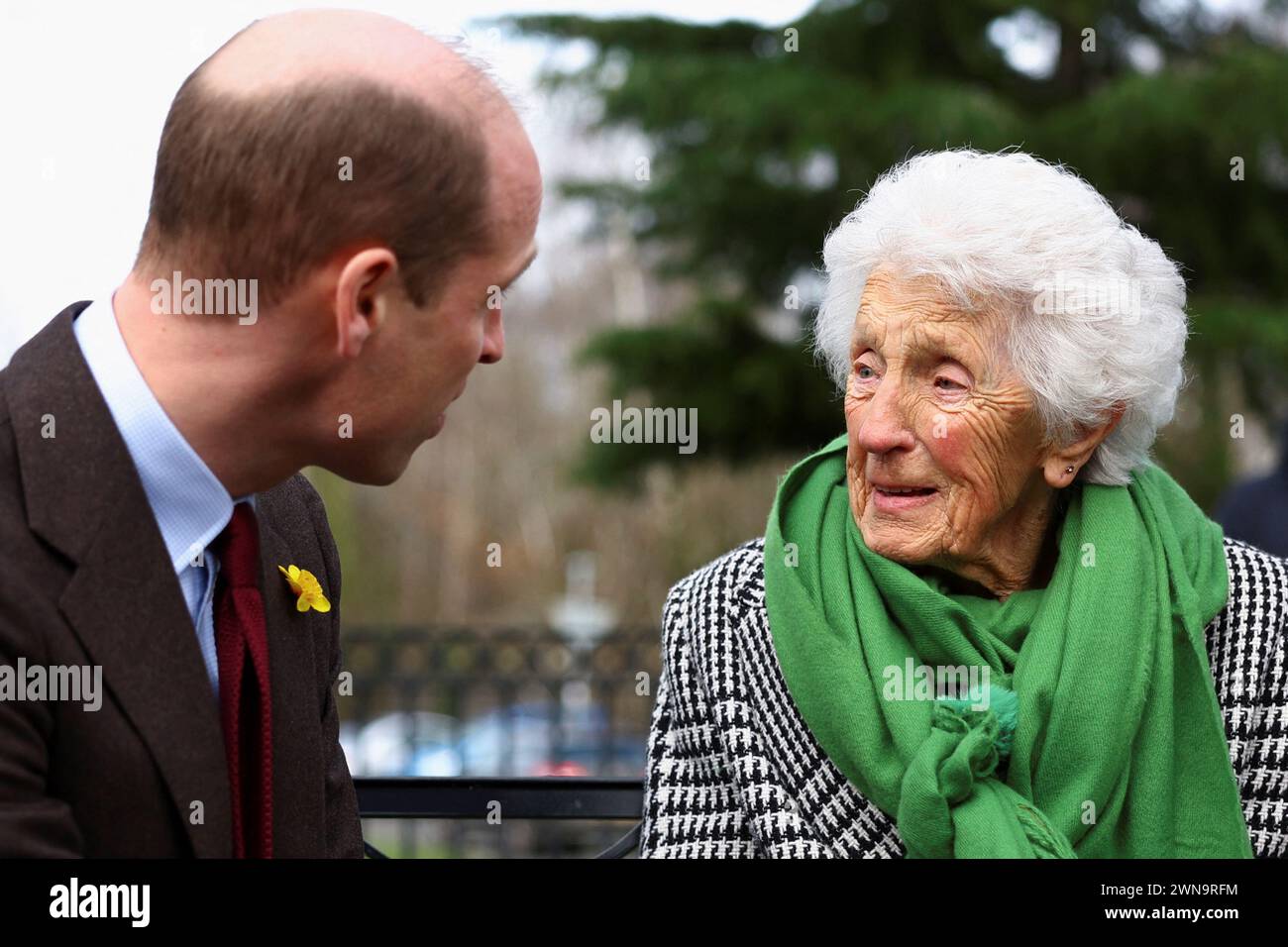 The Prince of Wales meets Ruby McBurney, a surviving child of a ...