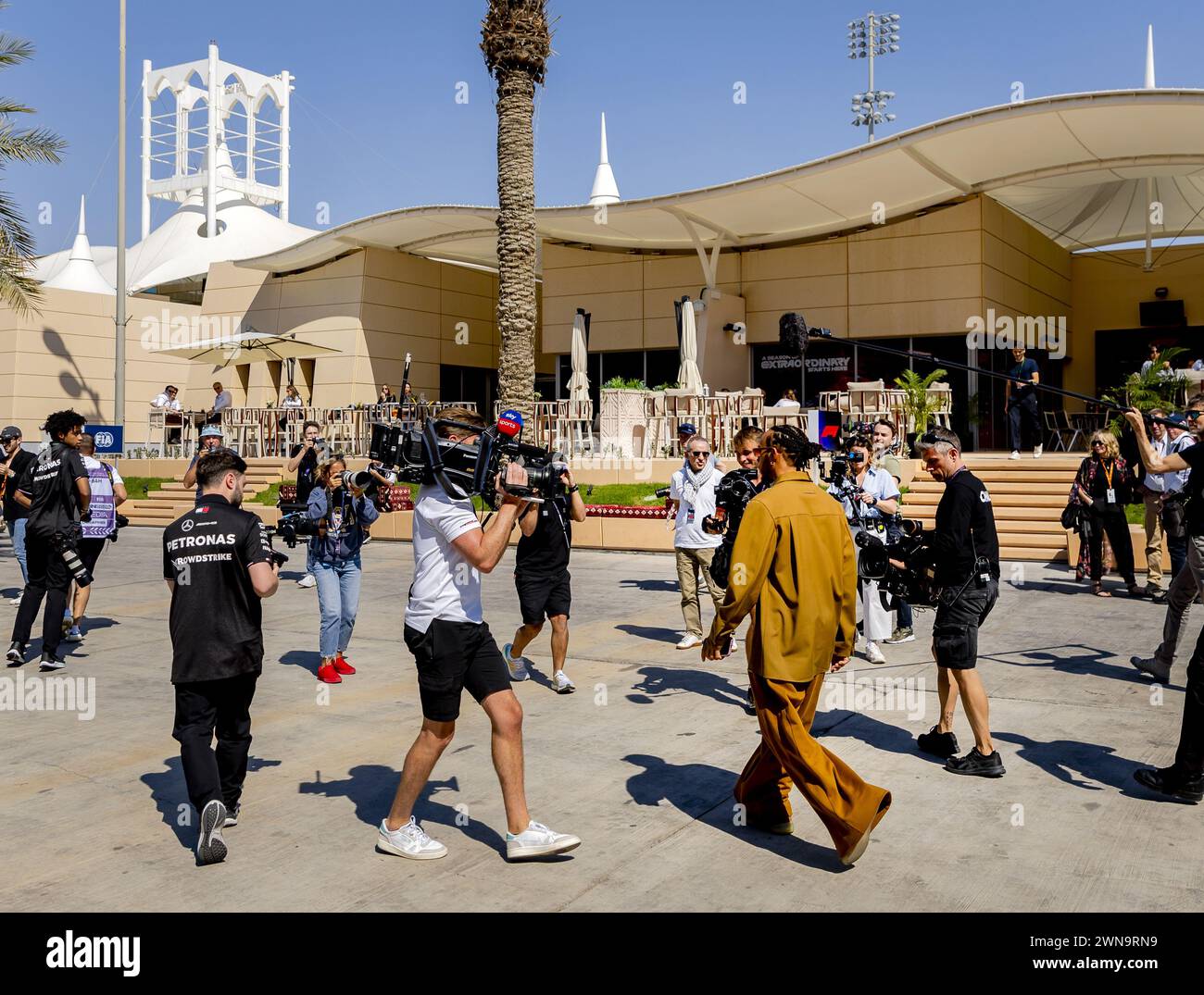 Bahrain. 01st Mar, 2024. BAHRAIN - Lewis Hamilton (Mercedes) in the ...