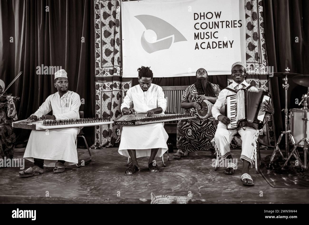 Muscians play Taarab music, Dhow Countries Music Academy (DCMA) concert ...