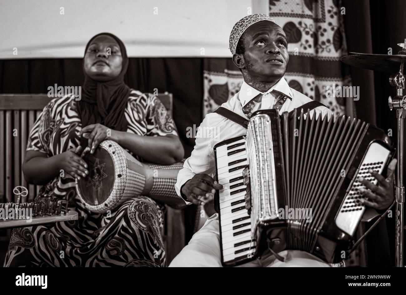 Muscians play Taarab music, Dhow Countries Music Academy (DCMA) concert ...