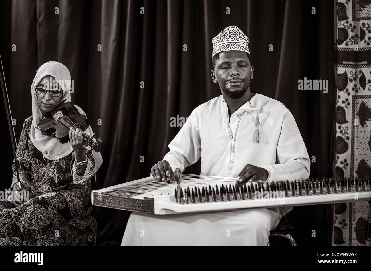 Muscians play Taarab music, Dhow Countries Music Academy (DCMA) concert ...