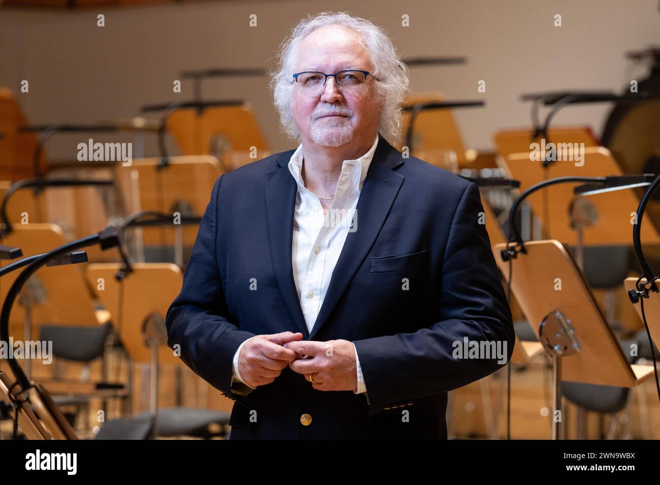Dresden, Germany. 01st Mar, 2024. Sir Donald Runnicles, chief conductor ...