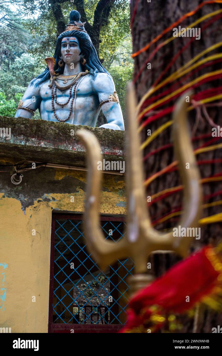 Feb.14th2024, Uttarakhand India. Sacred Lord Shiva Sculpture and ...