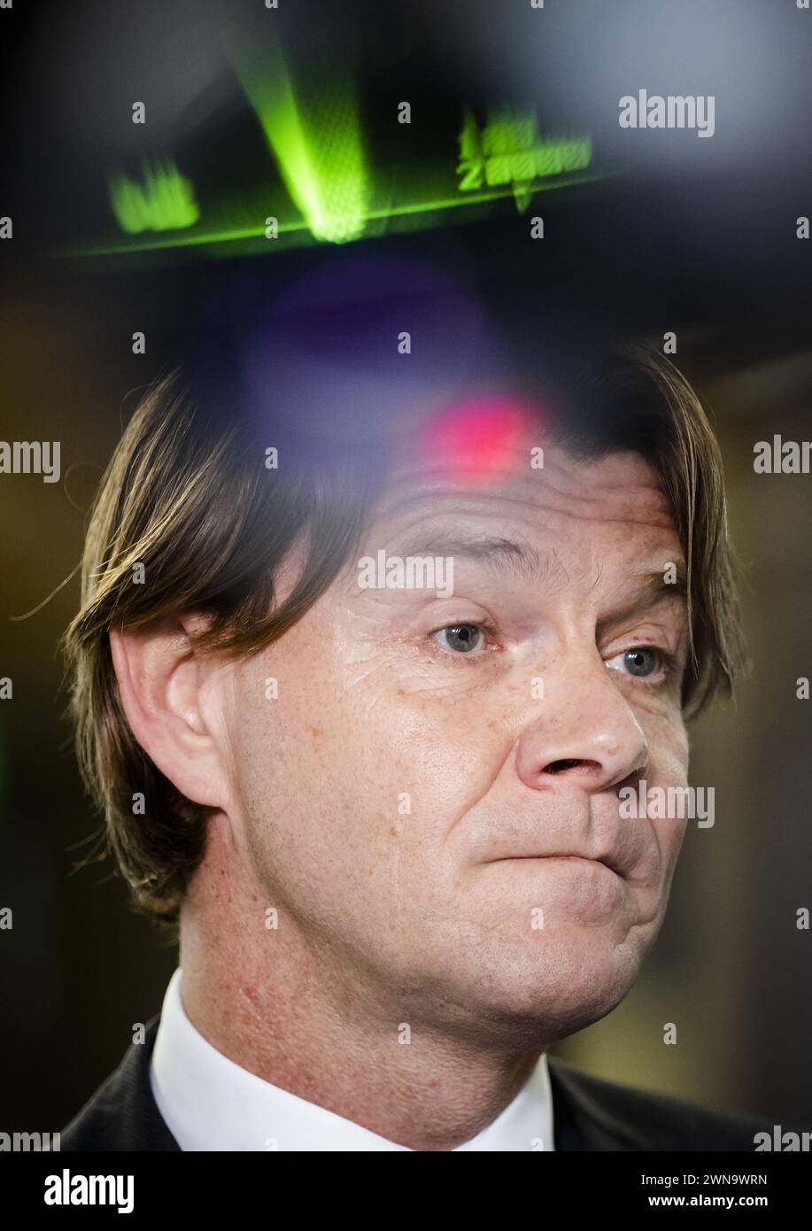 THE HAGUE - Informer Kim Putters speaks to the press after discussions ...