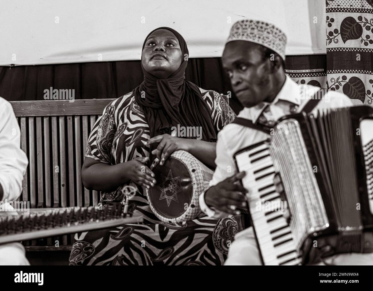 Muscians play Taarab music, Dhow Countries Music Academy (DCMA) concert ...