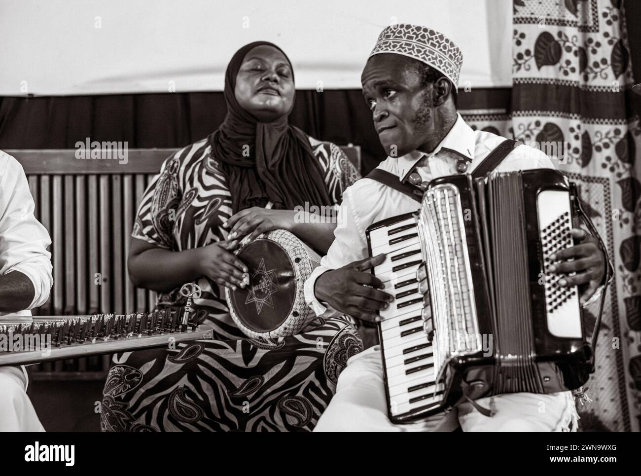Muscians play Taarab music, Dhow Countries Music Academy (DCMA) concert ...