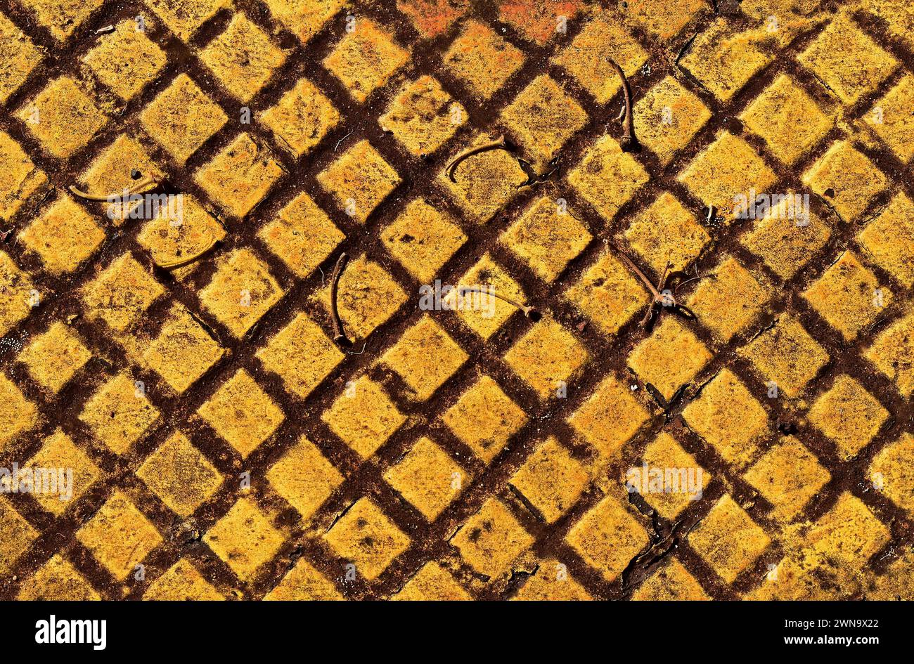 Yellow metallic surface texture background Stock Photo - Alamy