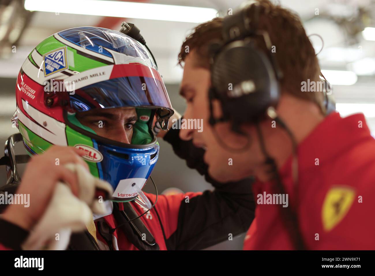 ROVERA Alessio (ita), Vista AF Corse, Ferrari 296 GT3, portrait during ...