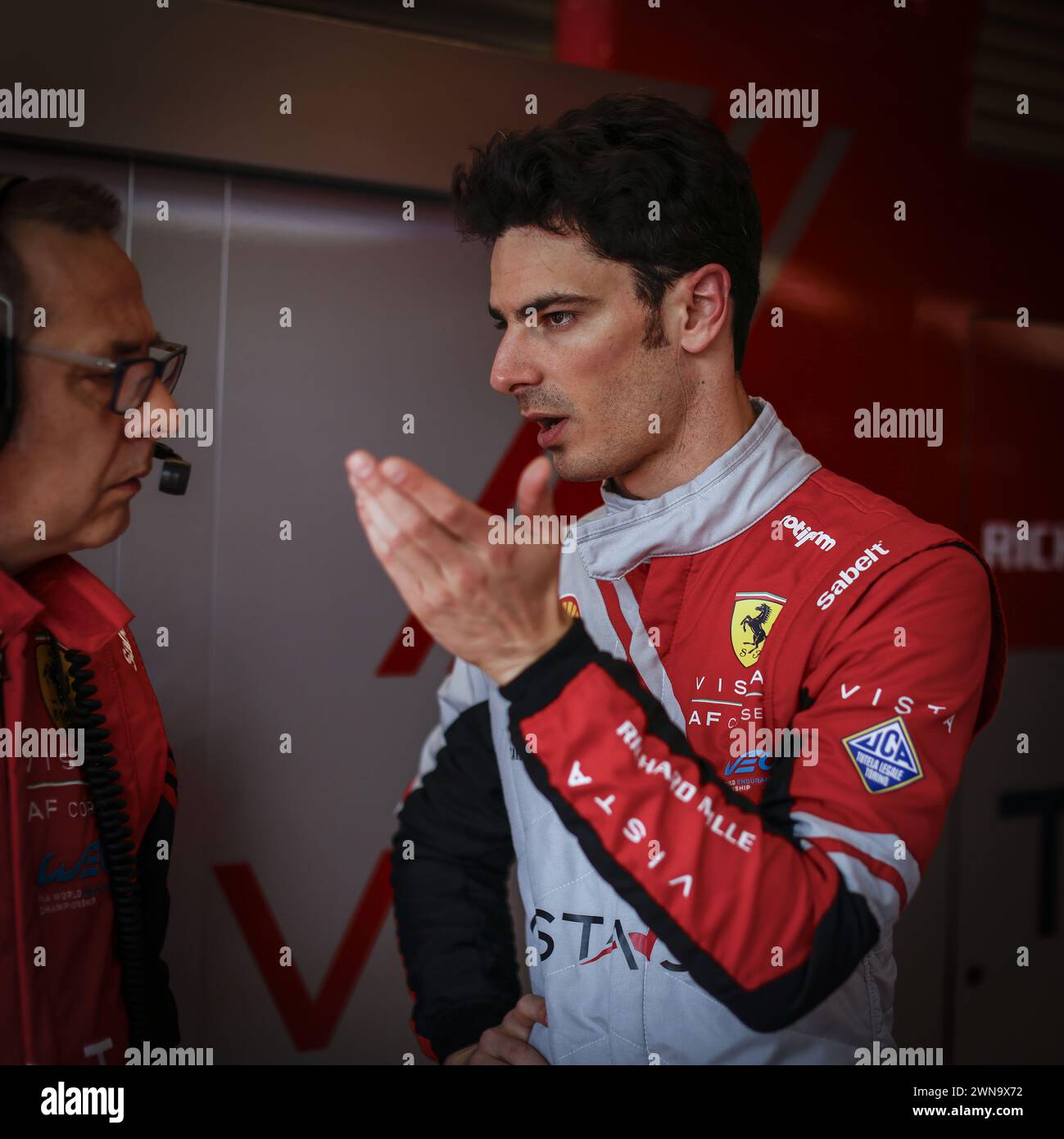ROVERA Alessio (ita), Vista AF Corse, Ferrari 296 GT3, portrait during ...