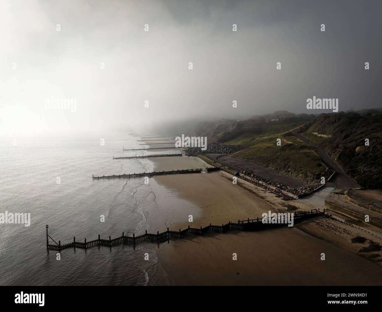 Overstrand, south beach, seaside town, Norfolk, UK Stock Photo - Alamy