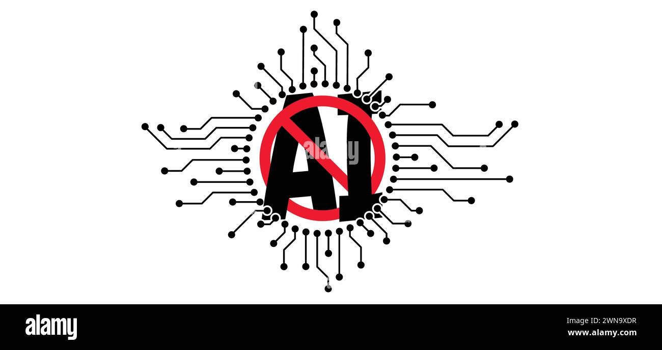 Stop, no AI text, image generator. Forbidden, artificial intelligence ...