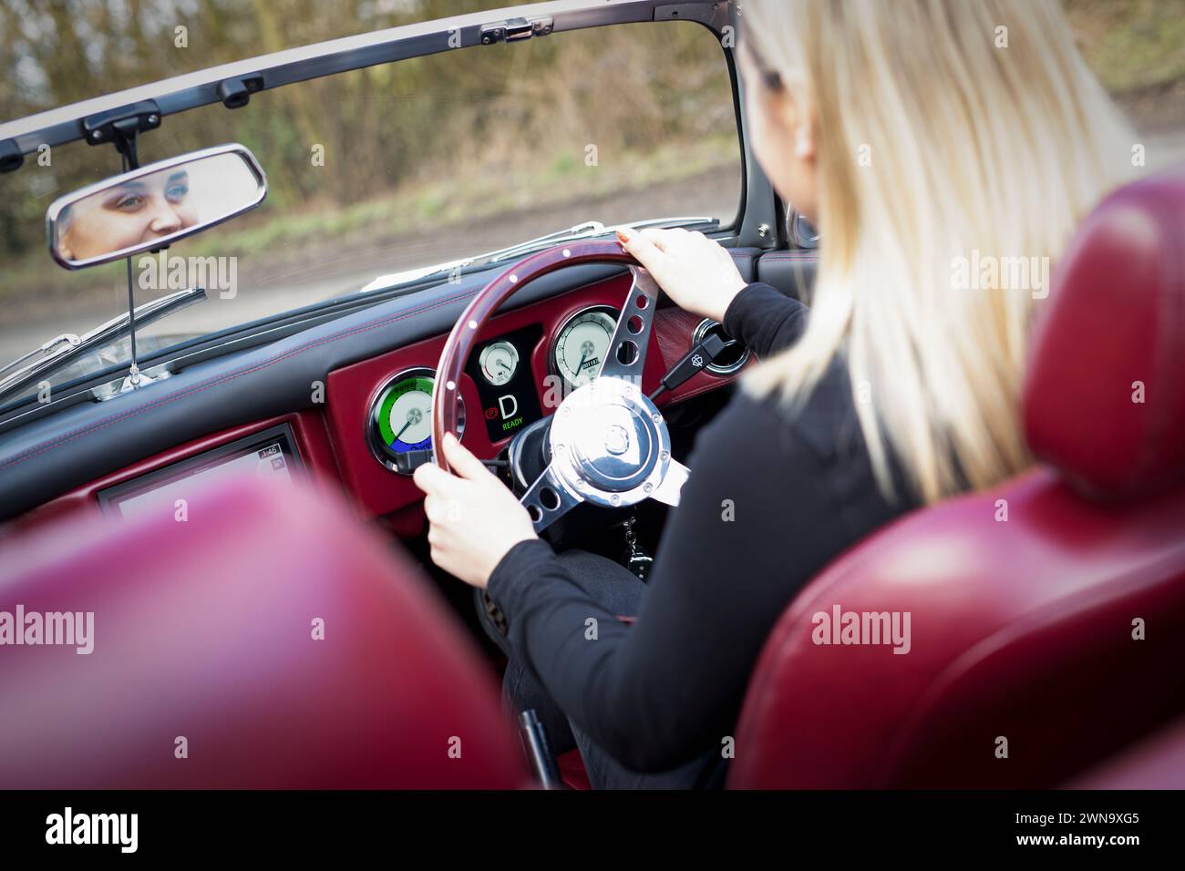 File Photo Electric RBW Roadster. The battery powered classic car is ...