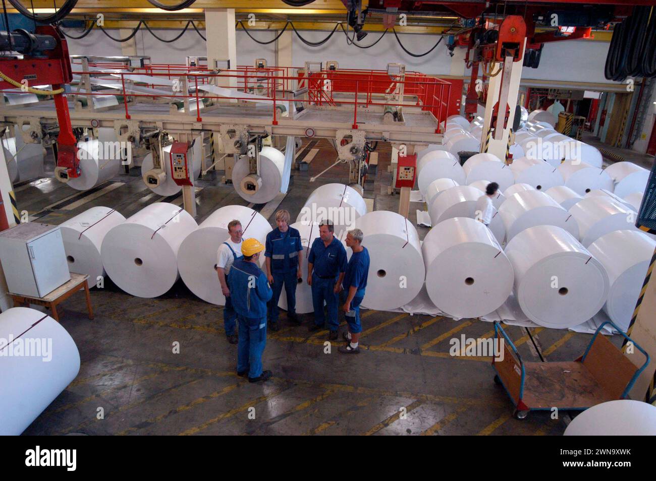 paper production in a large warehouse in the paper industry paper ...