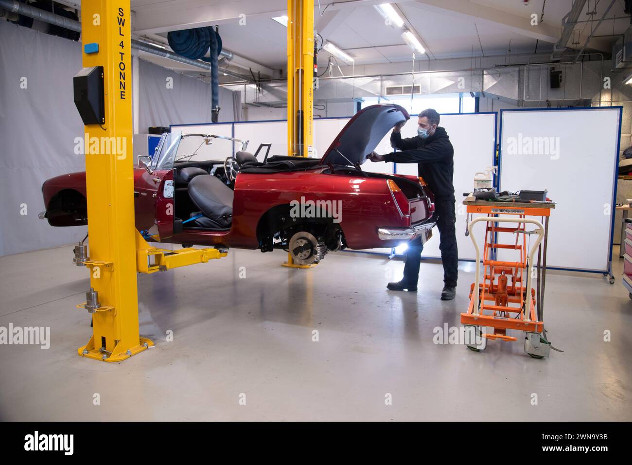 File Photo Electric RBW Roadster. The battery powered classic car is ...