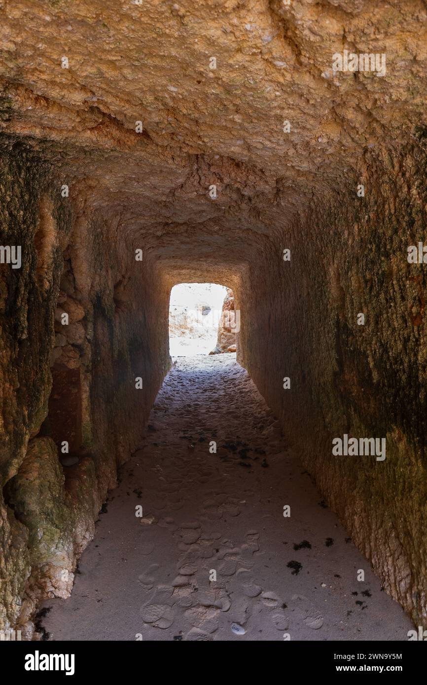 Tunnel lagos beach praia hi-res stock photography and images - Alamy