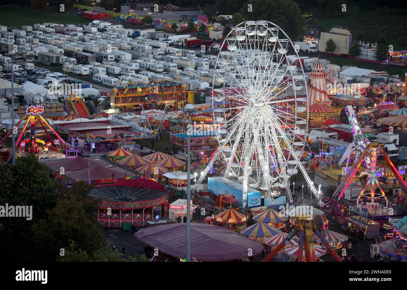 03/10/12 Flanked by a giant car park full of travellers' caravans, The ...