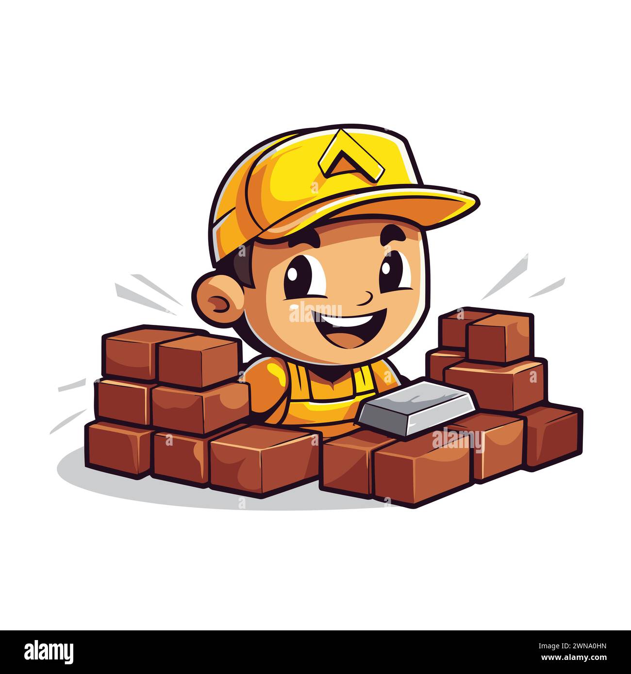 Bricks and boy Stock Vector Images - Alamy