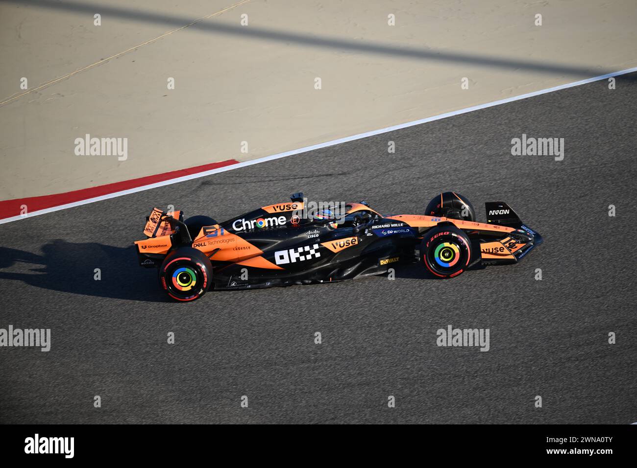 Sakhir, Bahrain. 1st Mar, 2024. OSCAR PIASTRI (AUS) of McLaren #81 ...