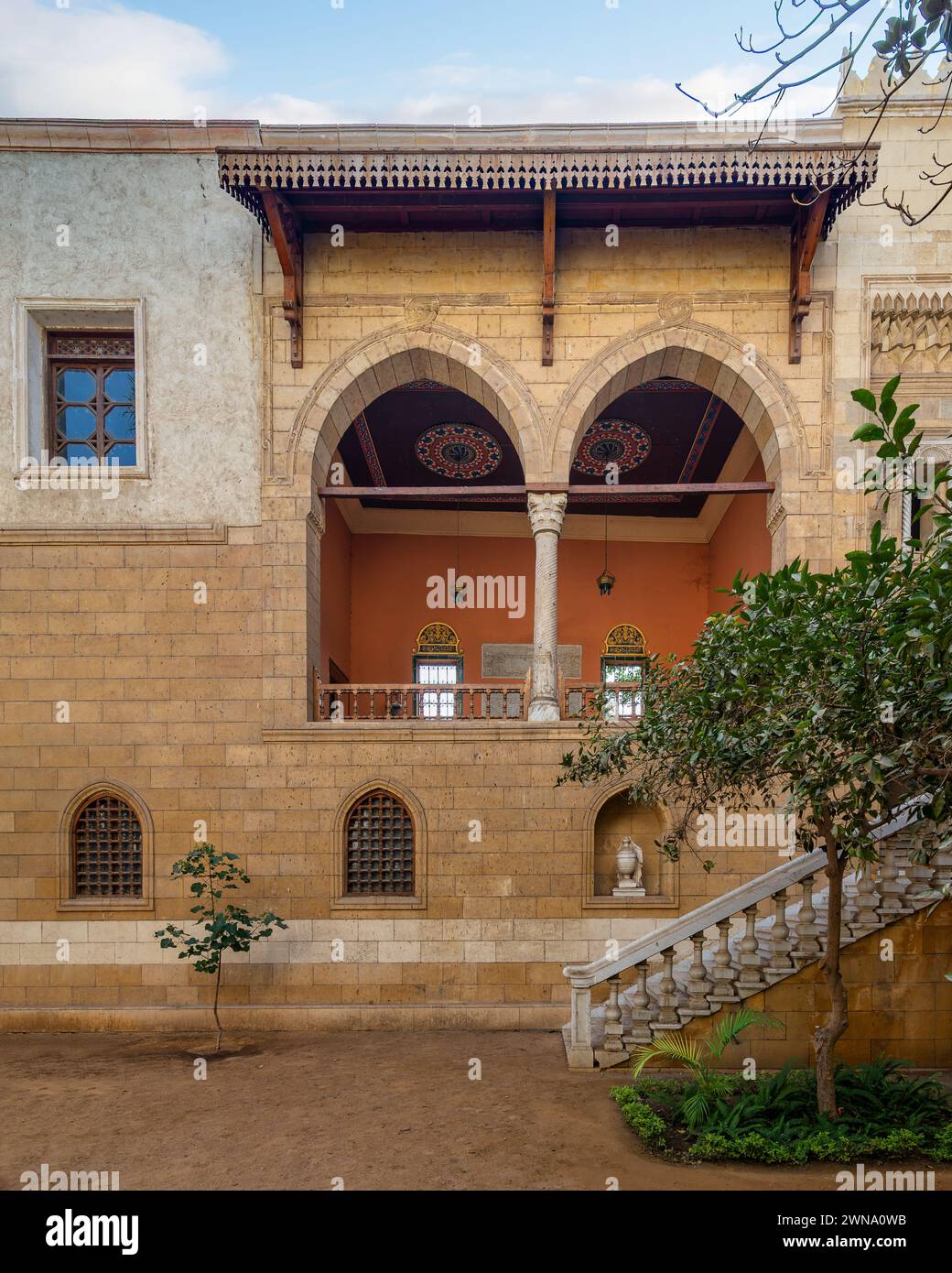 Serene courtyard showcases the timeless beauty of Mamluk architecture ...