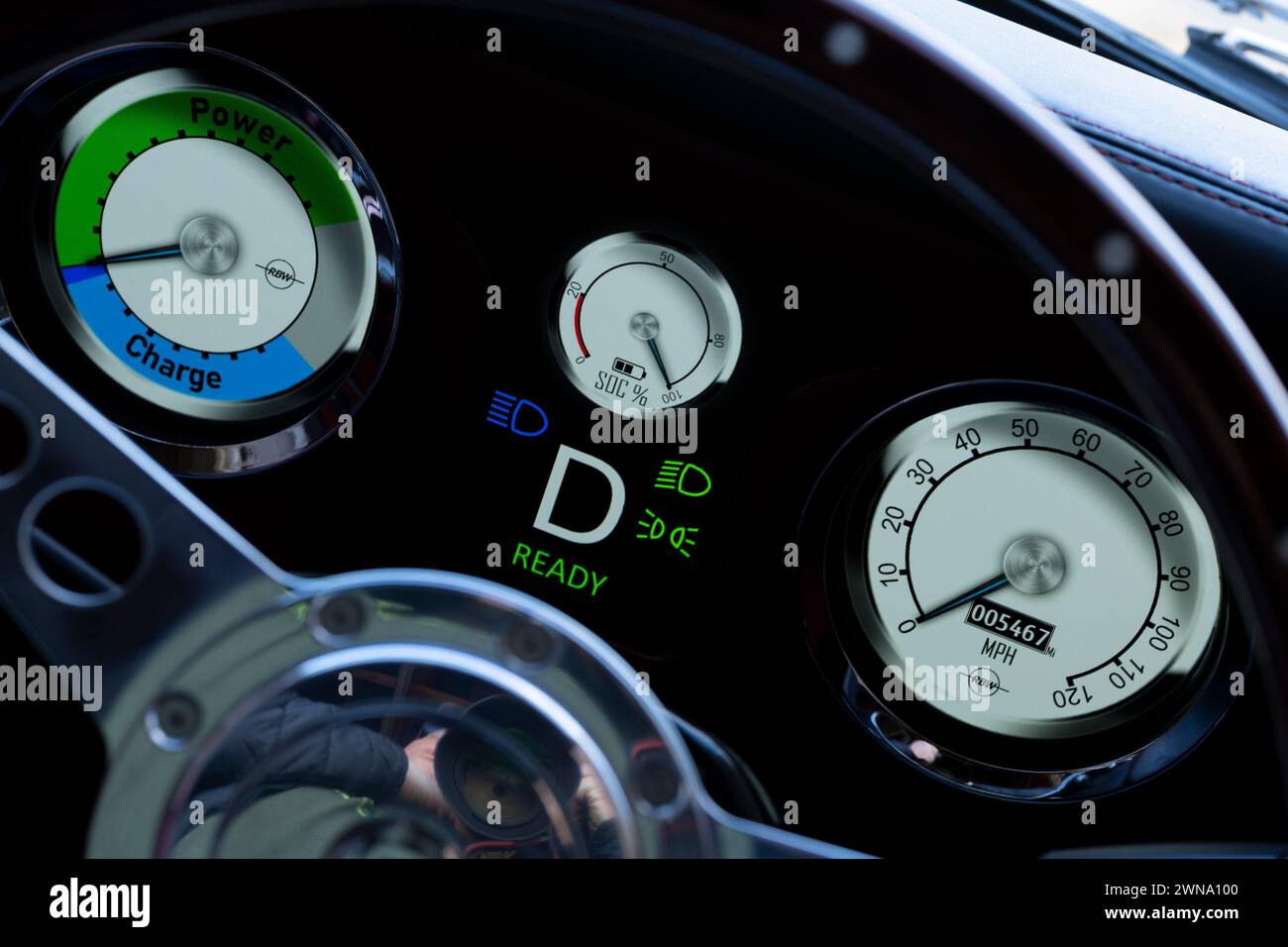 File Photo Electric RBW Roadster. The battery powered classic car is ...