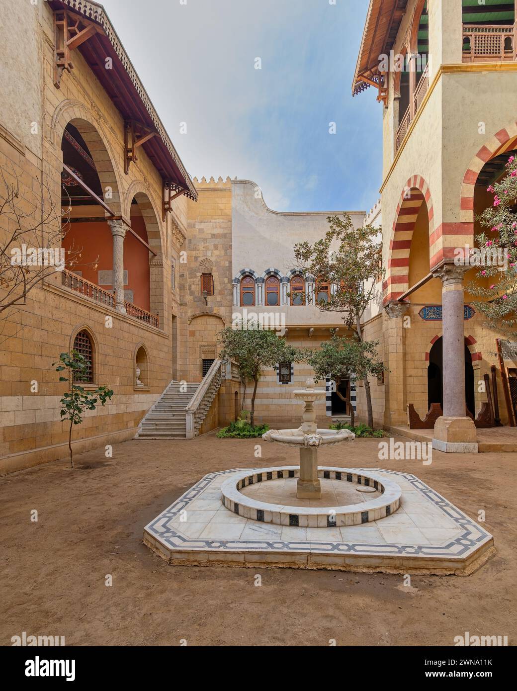 Serene courtyard showcases the timeless beauty of Mamluk architecture ...