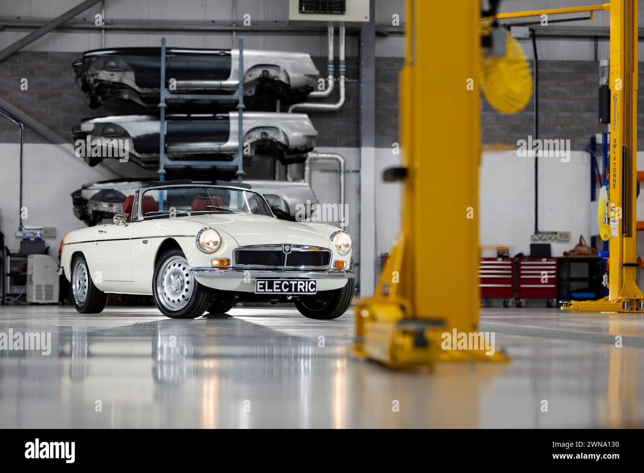 File Photo Electric RBW Roadster. The battery powered classic car is ...