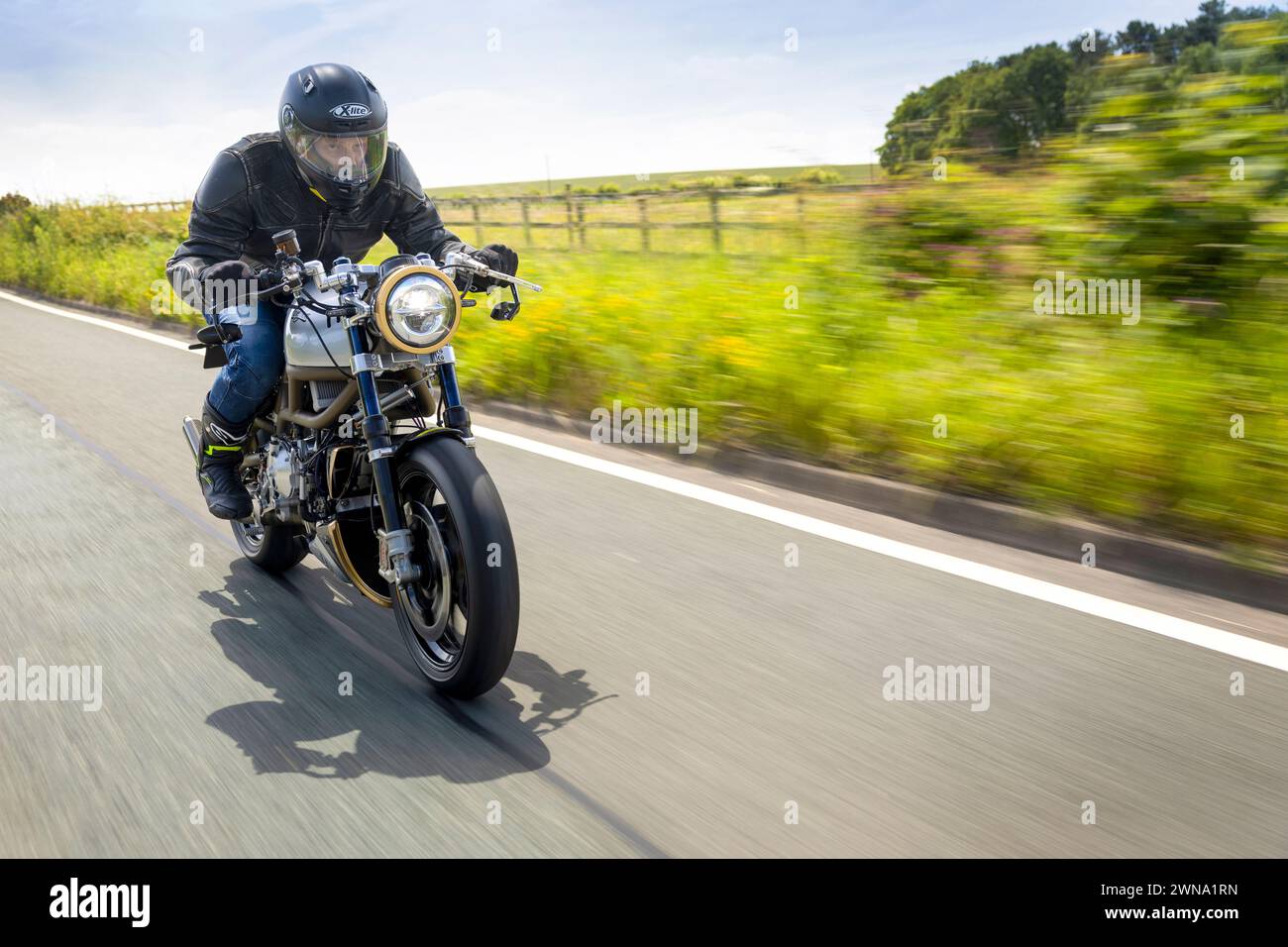 21/06/22 Langen Motorcycles founder, Christofer Ratcliffe (38), test ...