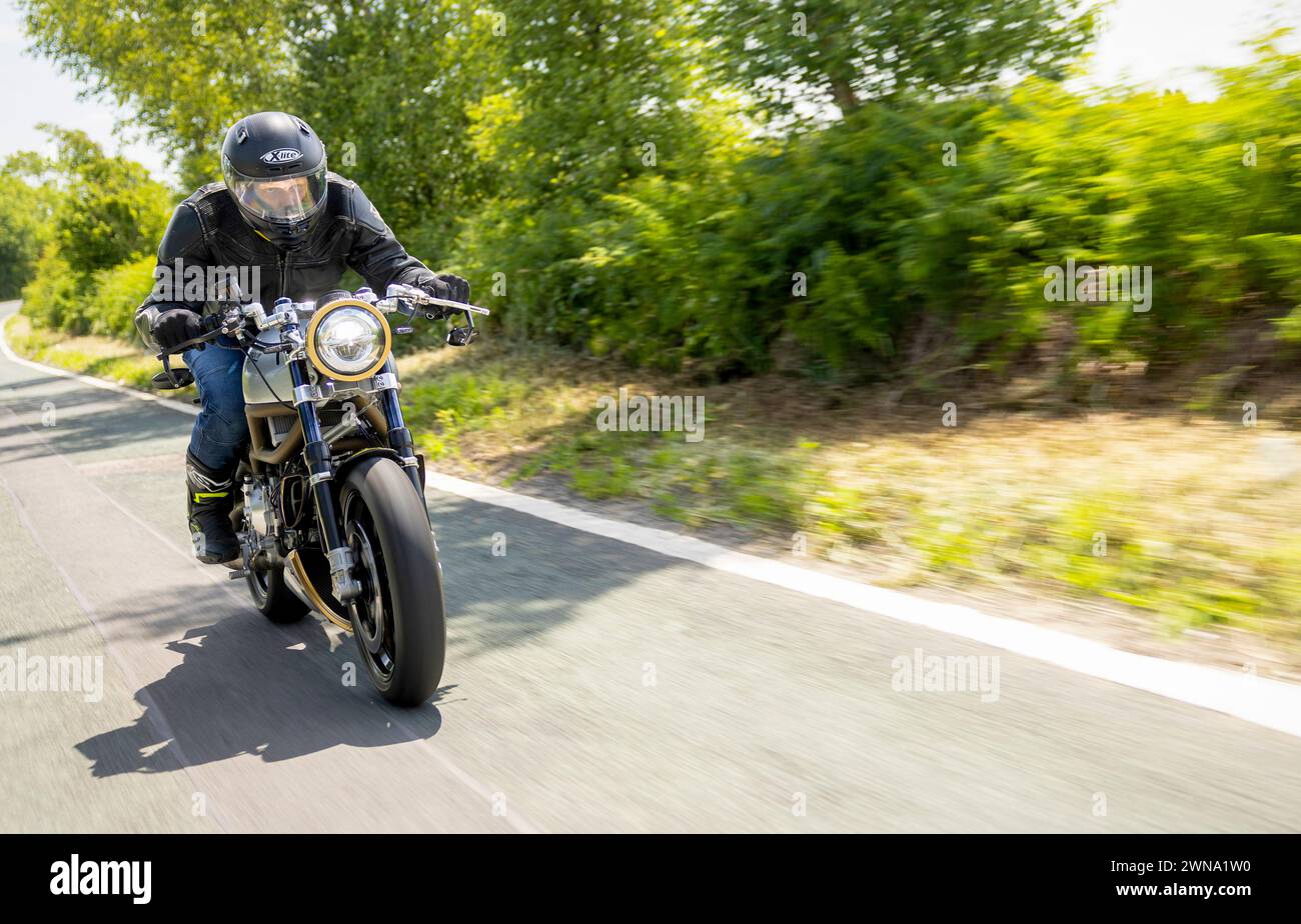 21/06/22 Langen Motorcycles founder, Christofer Ratcliffe (38), test ...