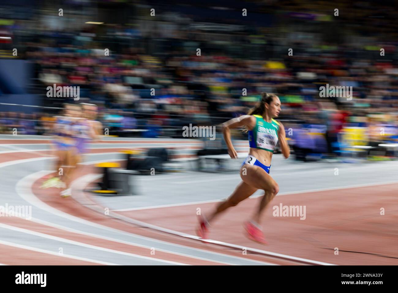 Glasgow, Scotland. 01 March 2024. Flavia Maria DE LIMA (BRA) during the ...