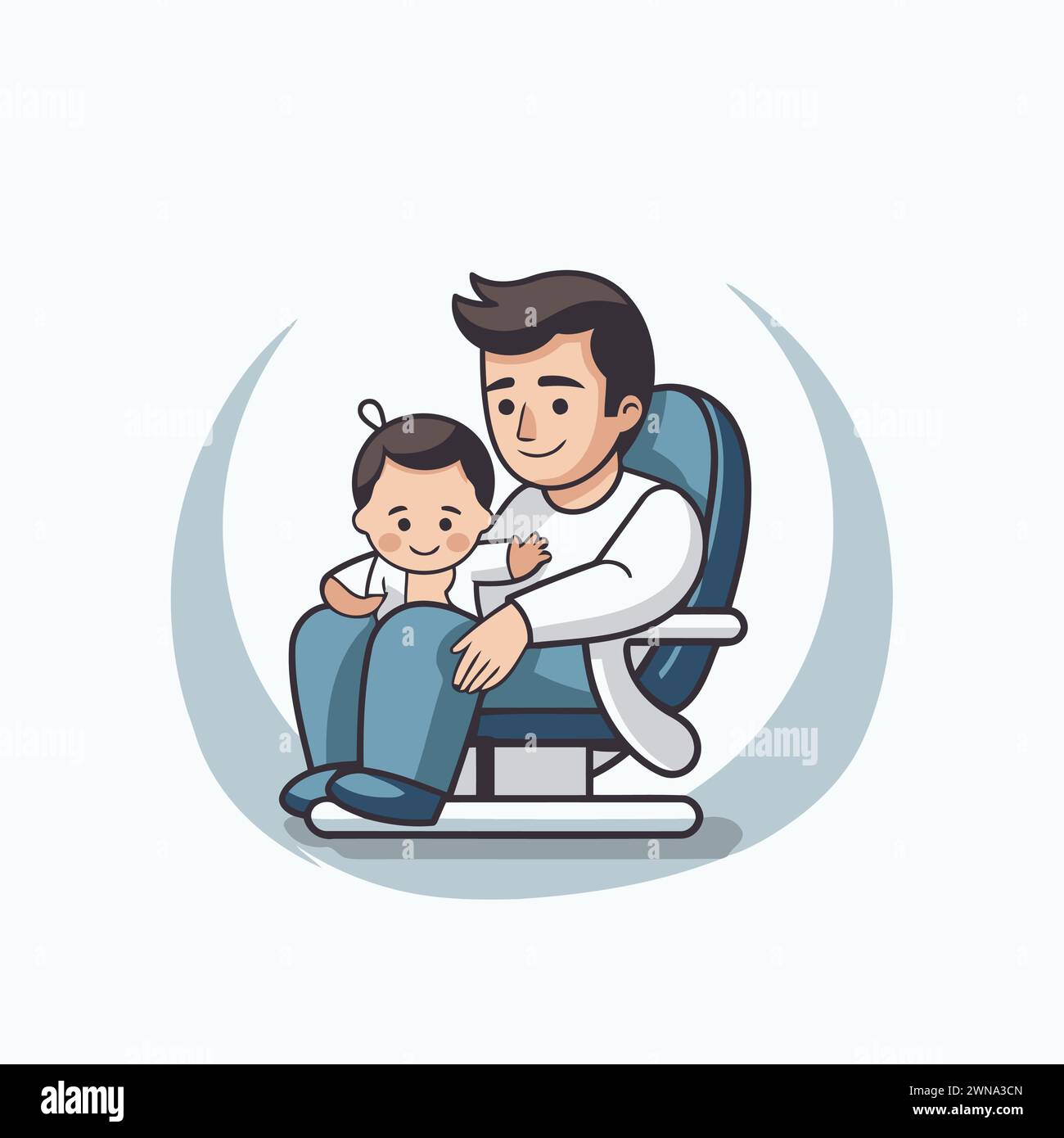 Cute fatherhood Stock Vector Images - Alamy