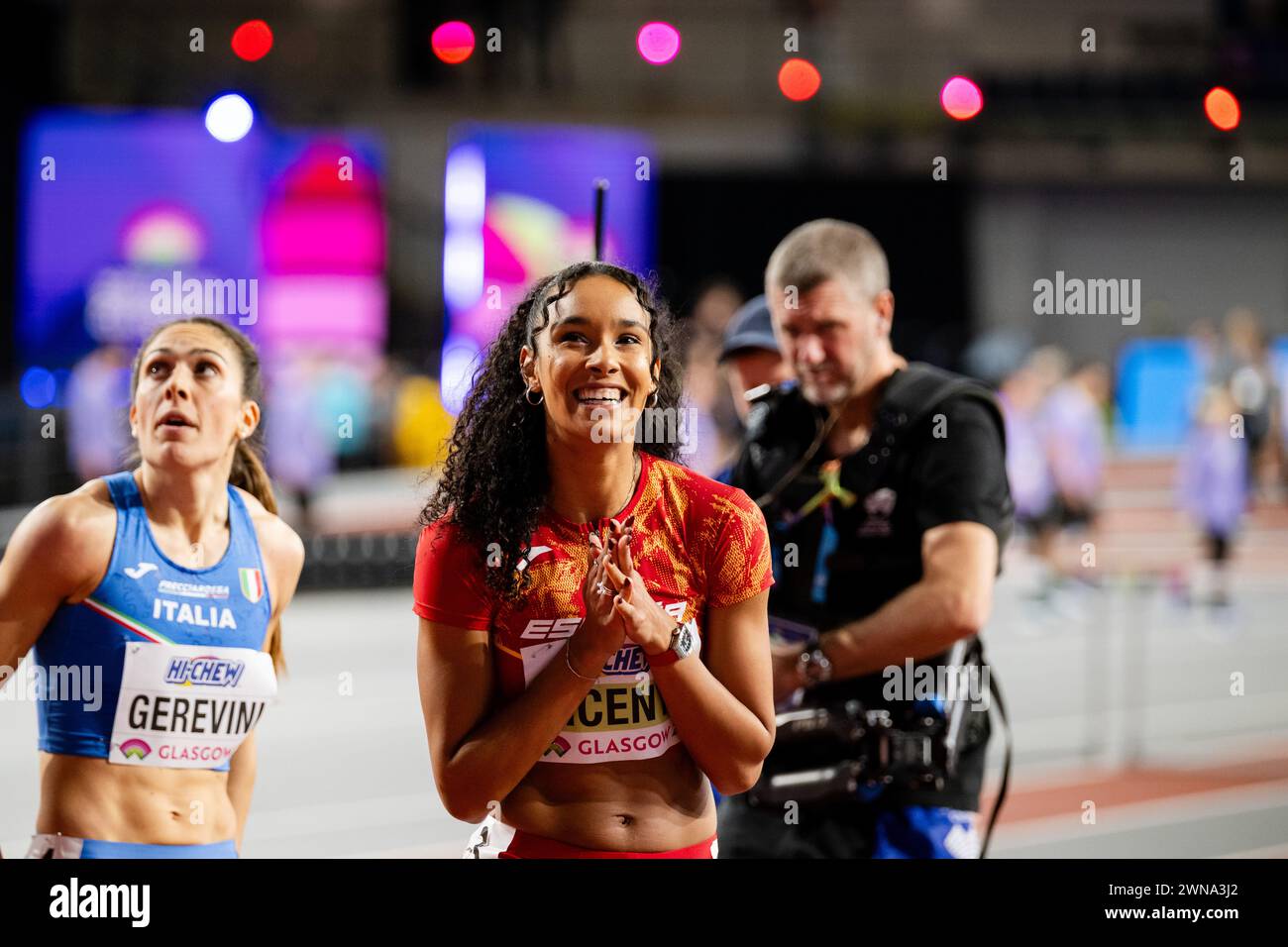Maria Vicente of, Spain. , . in pain after an injury at women's ...