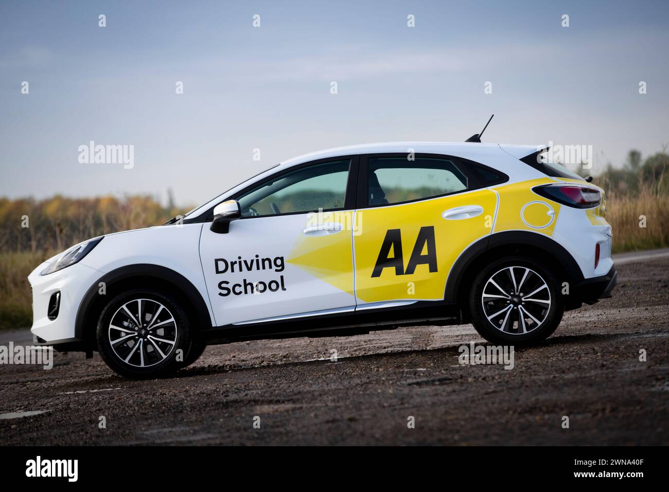 14/09/20 Ford Puma in AA Driving School livery Stock Photo - Alamy