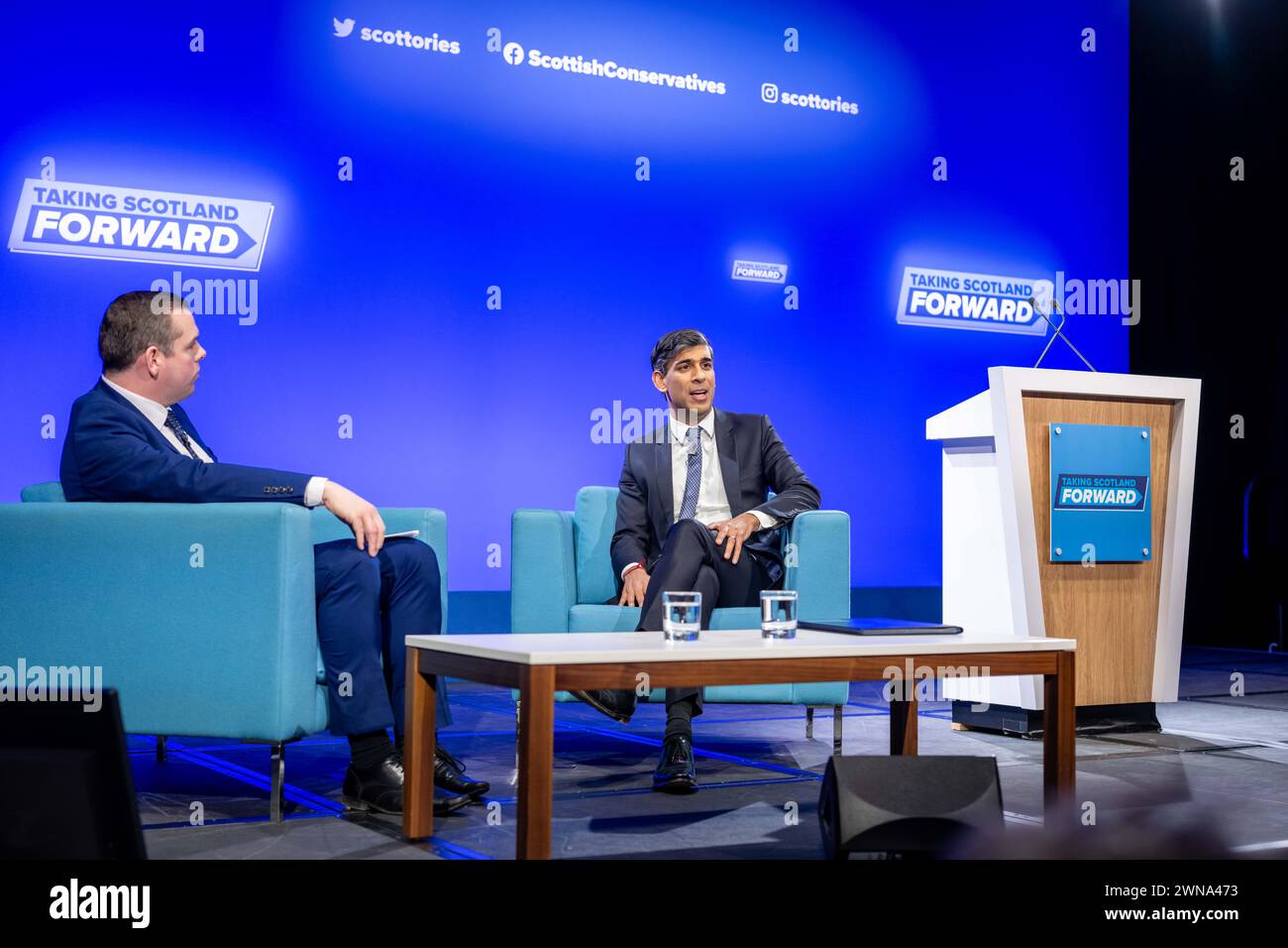 Prime Minister Rishi Sunak with Scottish Conservative leader Douglas ...
