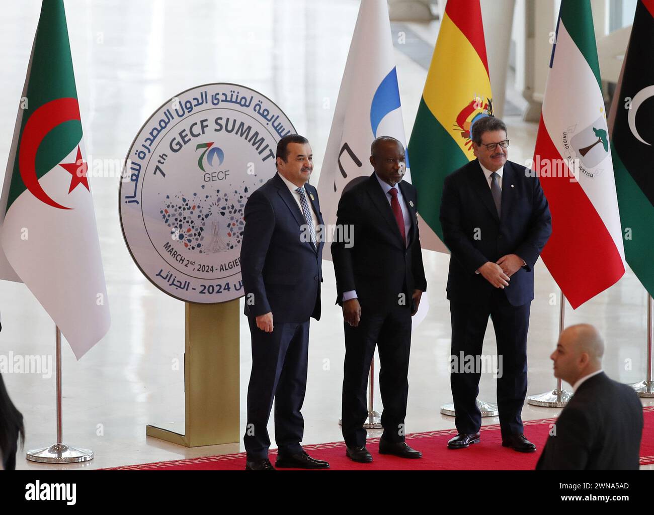 © Billel Bensalem/APP/MAXPPP - Le ministre algerien de l'Energie et des ...