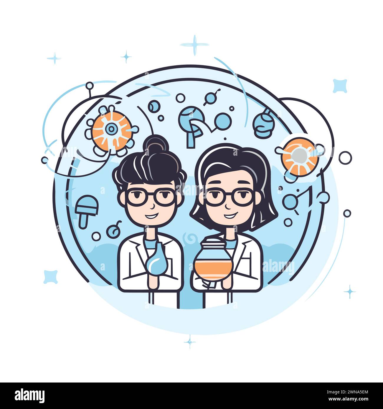 Science poster lab equipment illustration hi-res stock photography and ...
