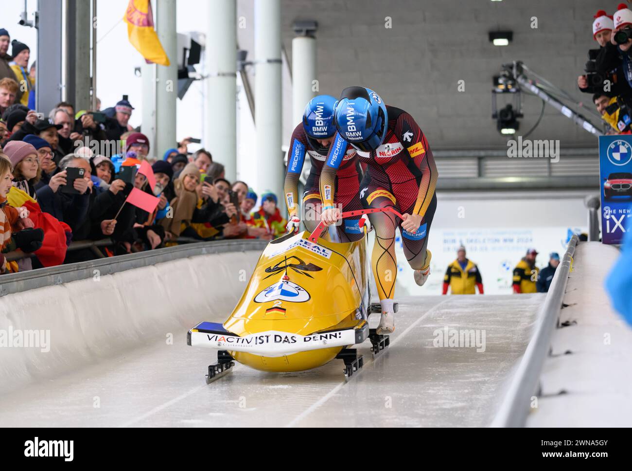 Winterberg, Germany. 01st Mar, 2024. Bobsleigh: World Championships ...