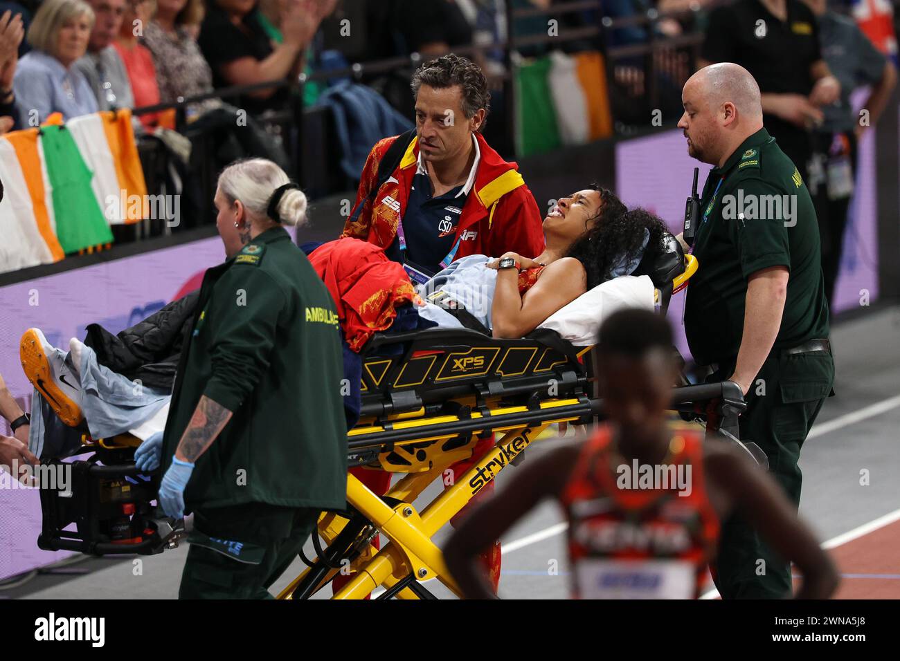 Glasgow, scotland, 01st March 202, Maria Vicente (ESP, Pentathlon) is ...