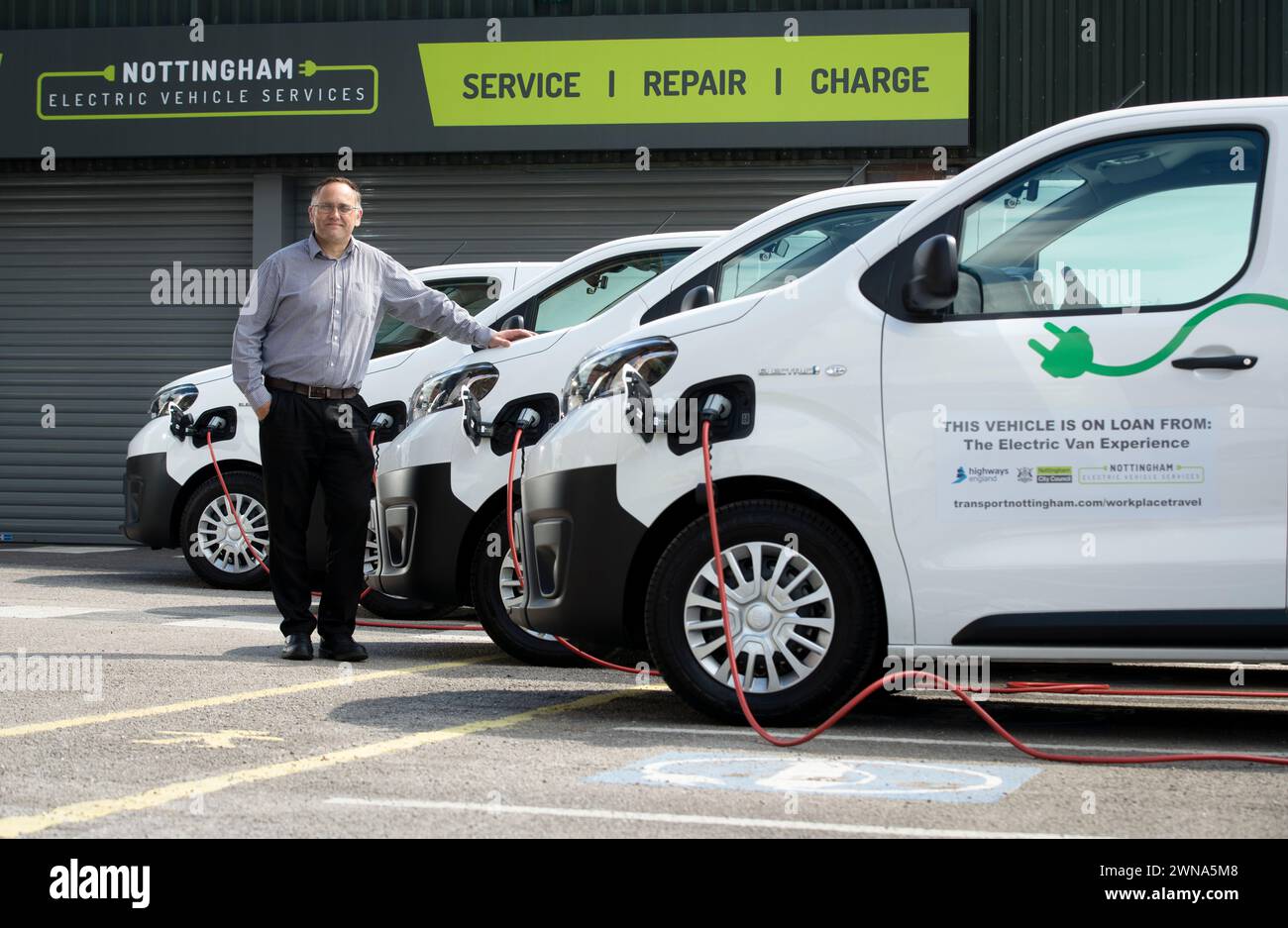 16/07/21 Wayne Burton, light vehicle workshop operations manager for Nottingham City Council ...