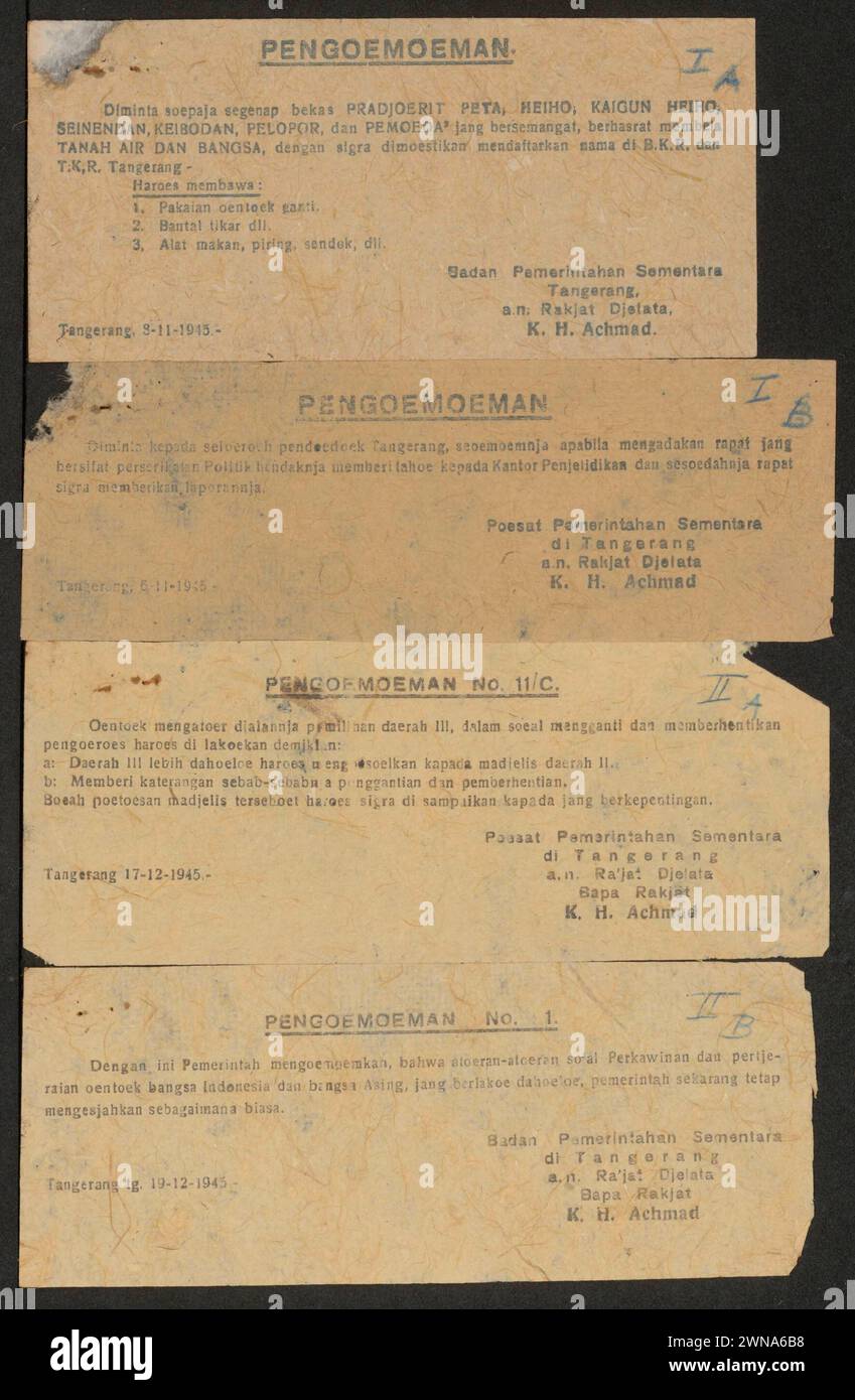 Indonesian revolution hi-res stock photography and images - Alamy