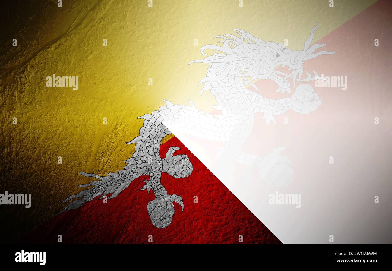 Bhutan national flag light hi-res stock photography and images - Alamy
